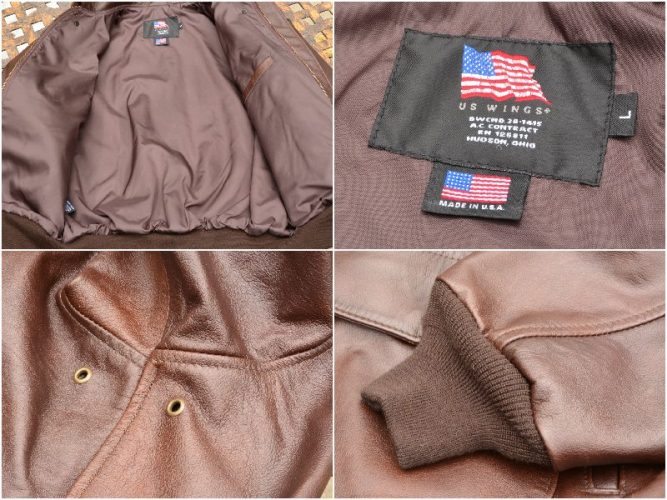US Wings Kangaroo Leather Bomber Jacket Modern A-2 Review - $889.00 ...
