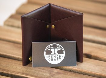 American Bench Craft Men’s Brown Hammer Riveted Leather Wallet - $69 ...