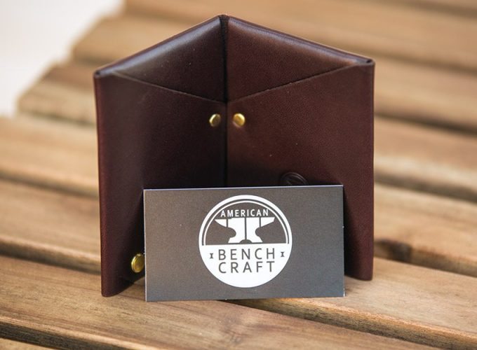 American Bench Craft Men’s Brown Hammer Riveted Leather Wallet - $69 ...