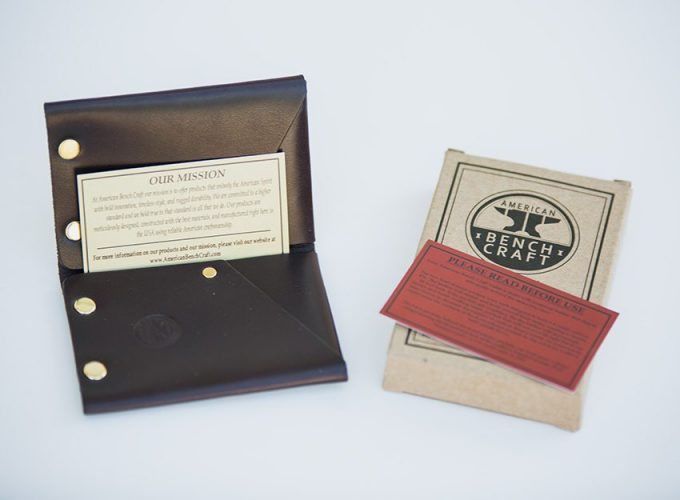 American Bench Craft Men’s Brown Hammer Riveted Leather Wallet - $69 ...