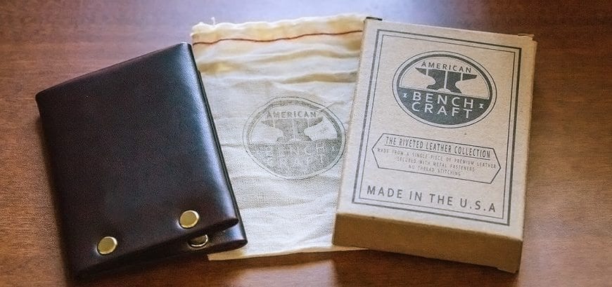 American Bench Craft Men’s Brown Hammer Riveted Leather Wallet - $69 ...