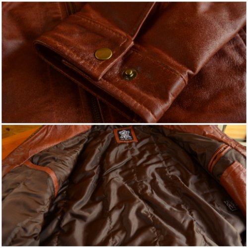 Angel Jackets Reeves Mens Vintage Brown Leather Jacket Review ...