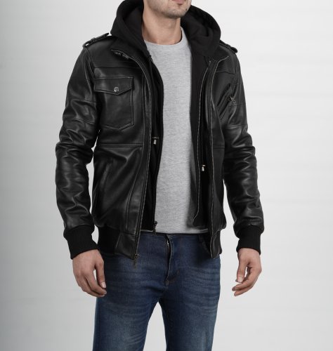 A Comprehensive Review of Fan Jackets' 189$ Men’s Black Bomber Leather ...